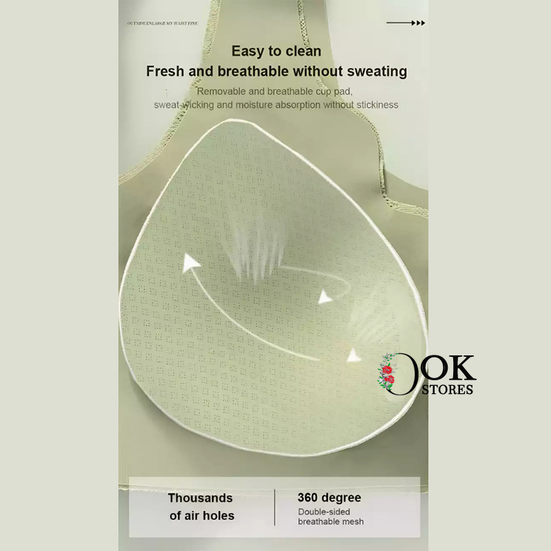 japanese medical bra front buckle lace seamless plus size front closure ...