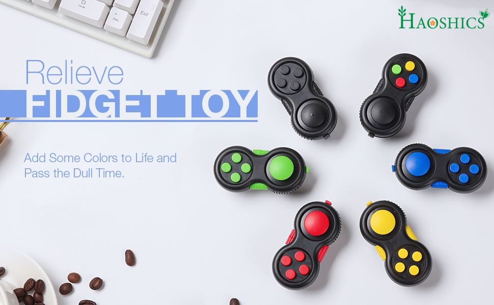 Fidget Pad with 8 Fidget Functions, Fidget Controller Stress Reducer ...