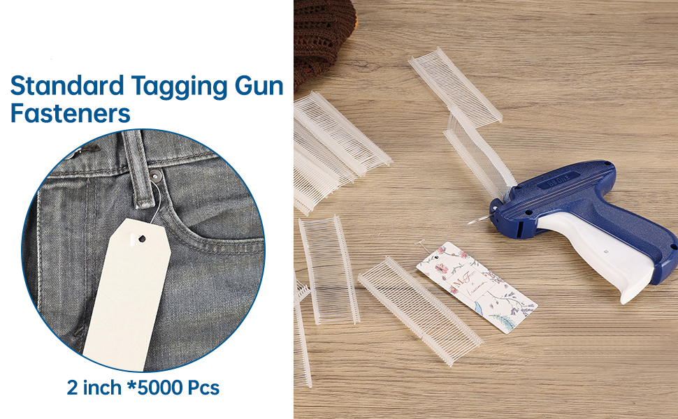 5000 Pcs Standard Tagging Gun Fasteners 0.8/2.5/5cm, not jam The ...