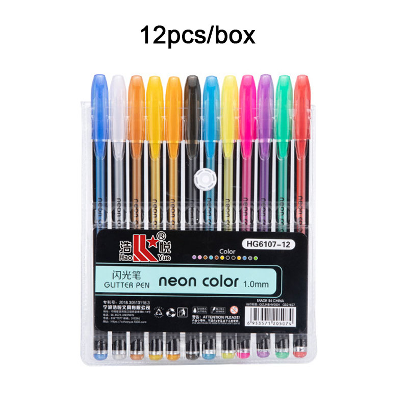 Mini 12 color 24 color glitter pen candy color marker pen set ...
