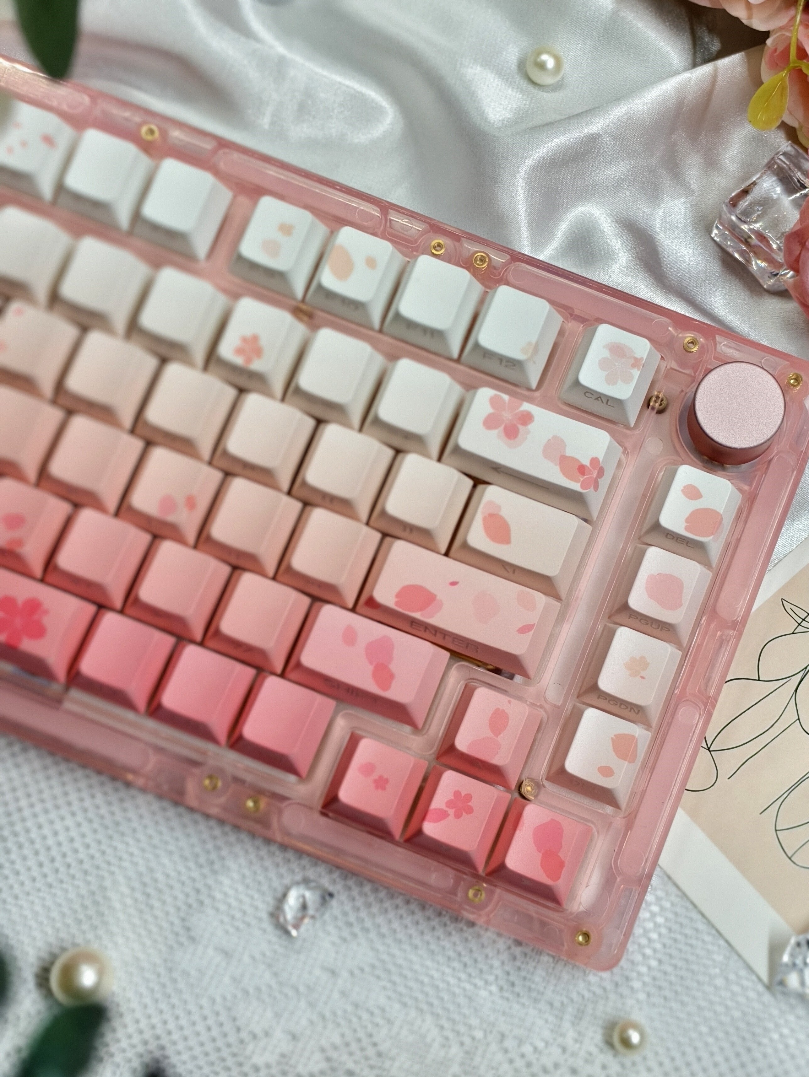 XVX Gradient Pink Double Shot PBT Keycaps Wooting Magnetic Linear ...