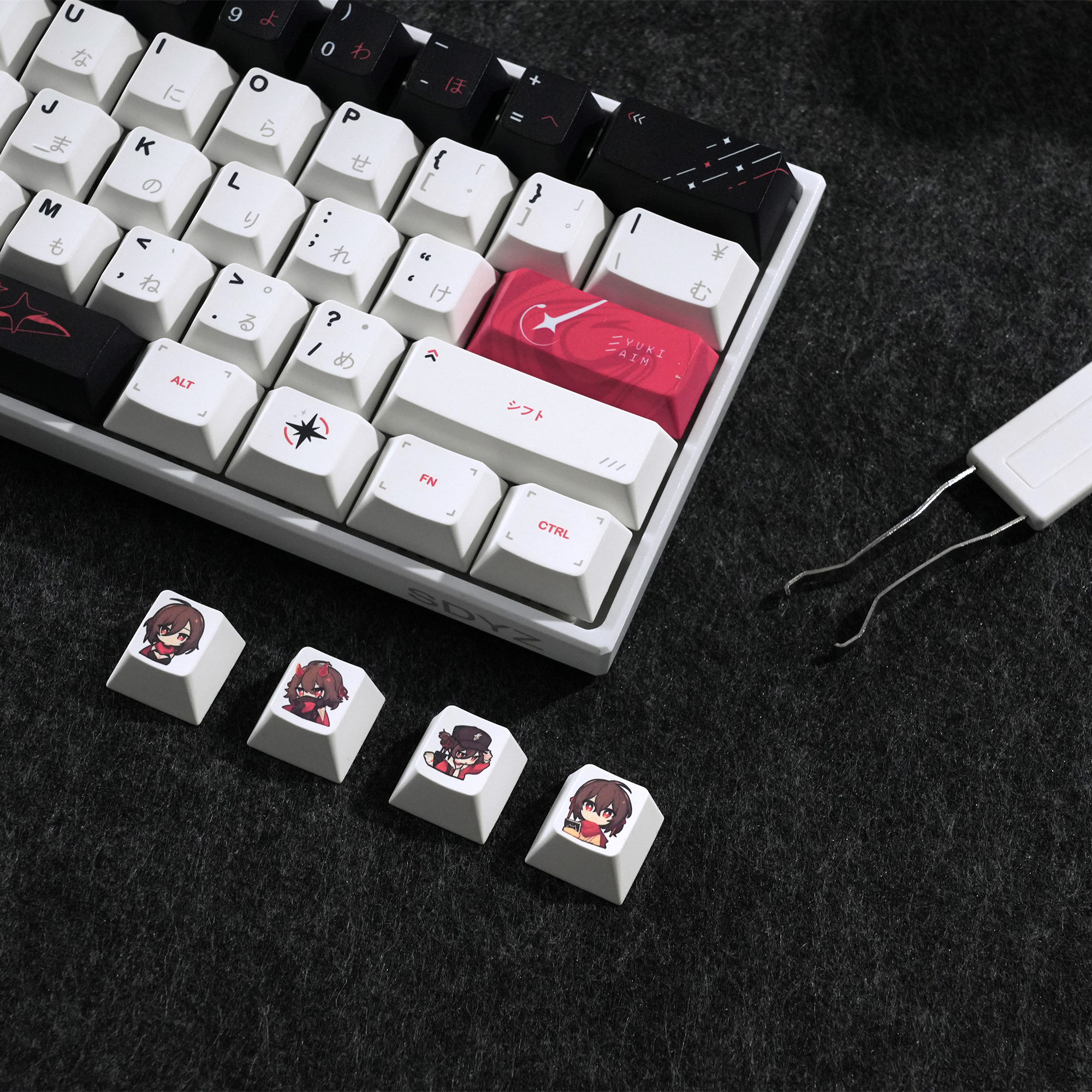 XVX yuki aim keycaps Cherry Profile Dye-Sub PBT Keycap Set (135-Key ...