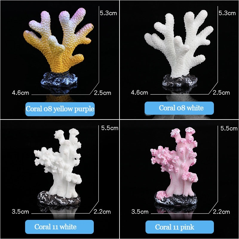 Artificial Coral Stone Mini Coral Crafts Aquarium Decoration Fish Tank ...