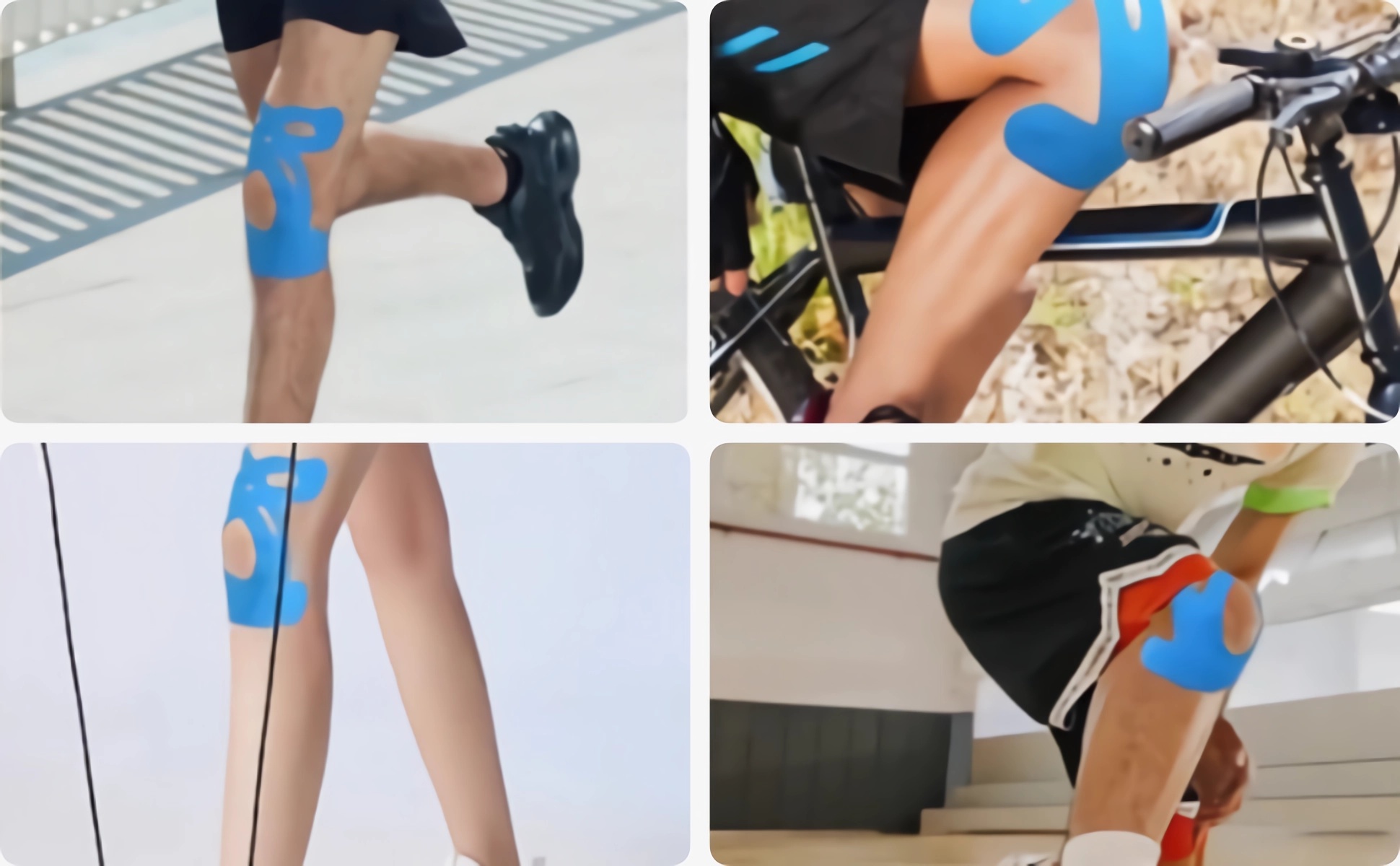 NEENCA 10Pcs Pre-Cut Kinesiology Tape for Knee,Waterproof & Elastic ...