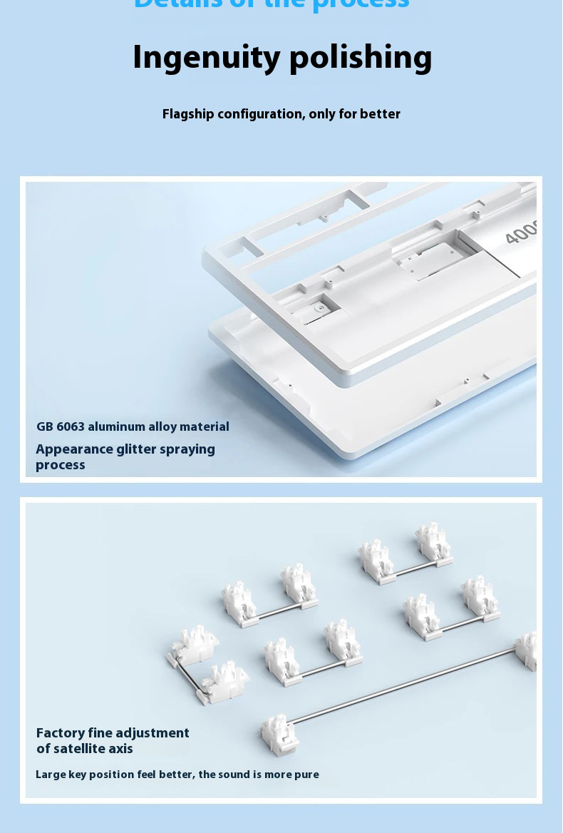 Monka A75 Mechanical Keyboard Three Mode Aluminium Alloy Custom ...