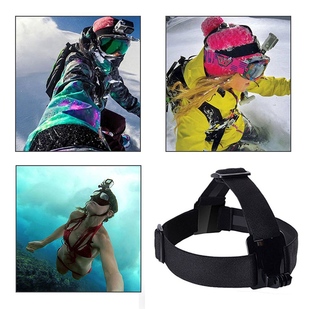 Head Strap Mount Headband Belt For Gopro 12/11/10/9/OSMO Action 4/SJCAM ...