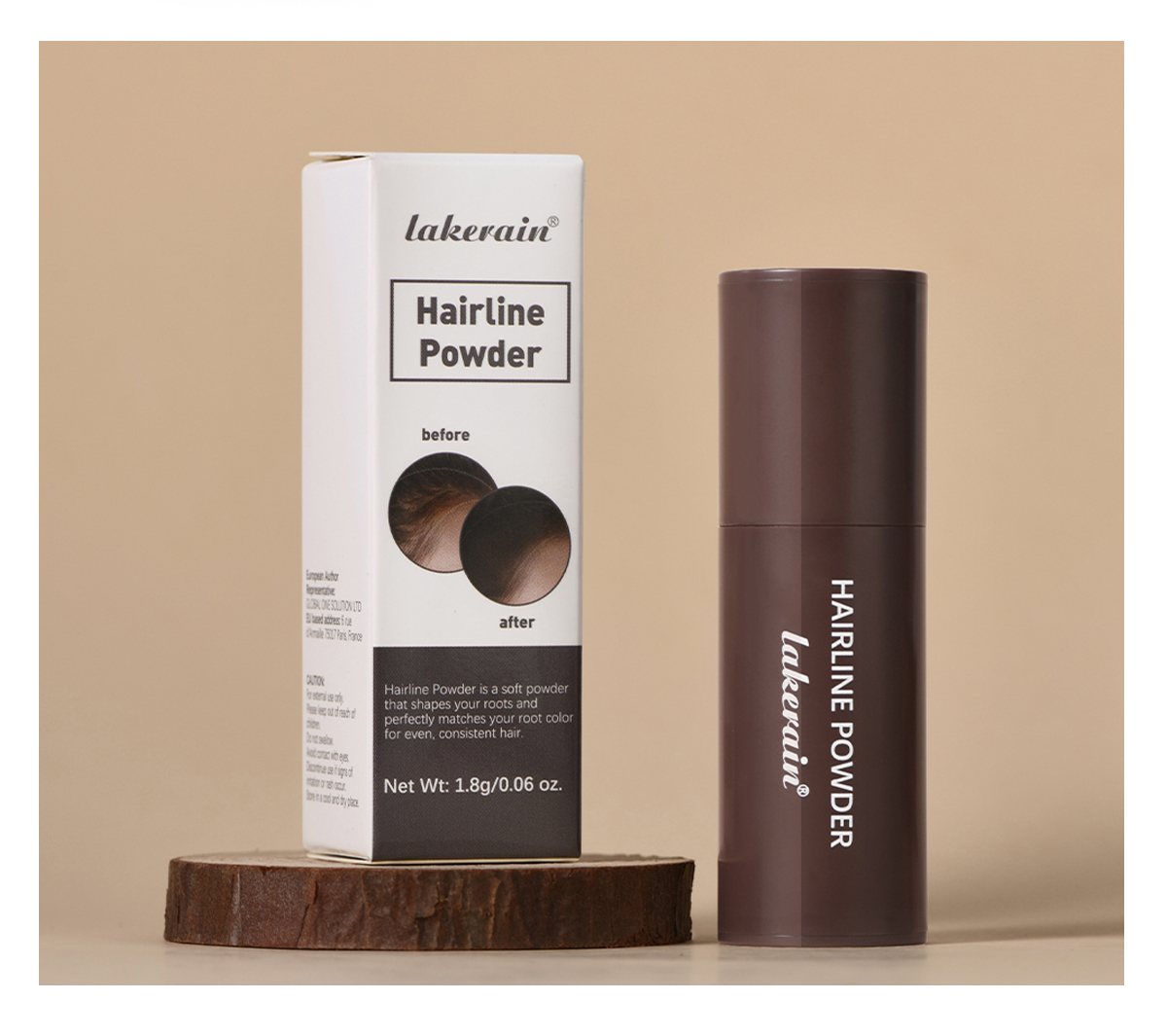 Lakerain Hairline Powder Stick New Hair Shadow Powder Root Cover Up ...