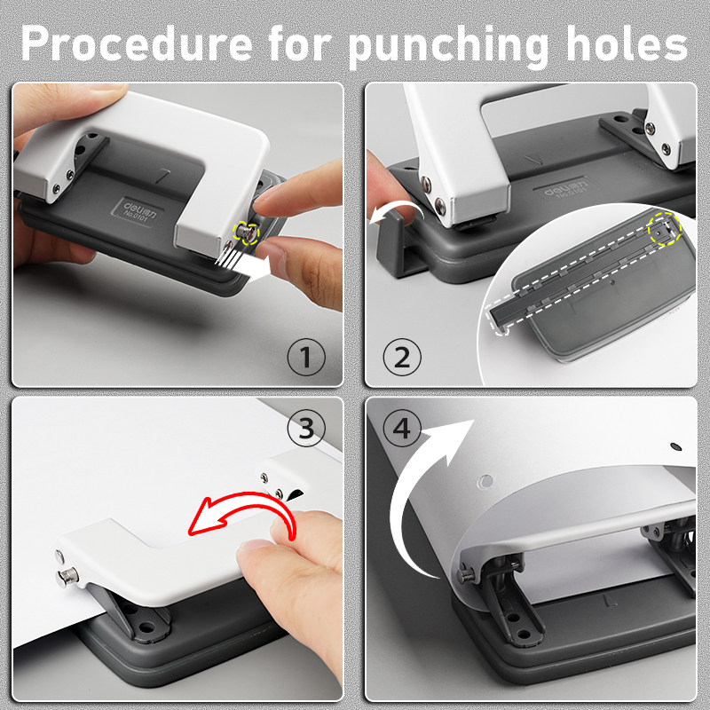 A4 Four-Hole Binder Large Capacity File Folder Portable Buckle File ...