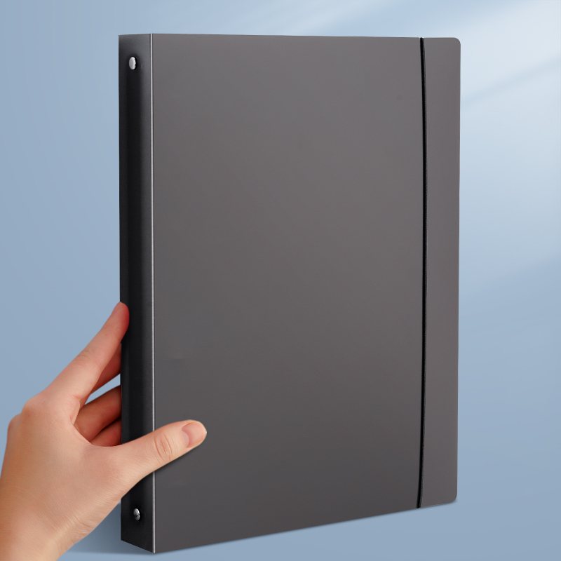 A4 Four-Hole Binder Large Capacity File Folder Portable Buckle File ...