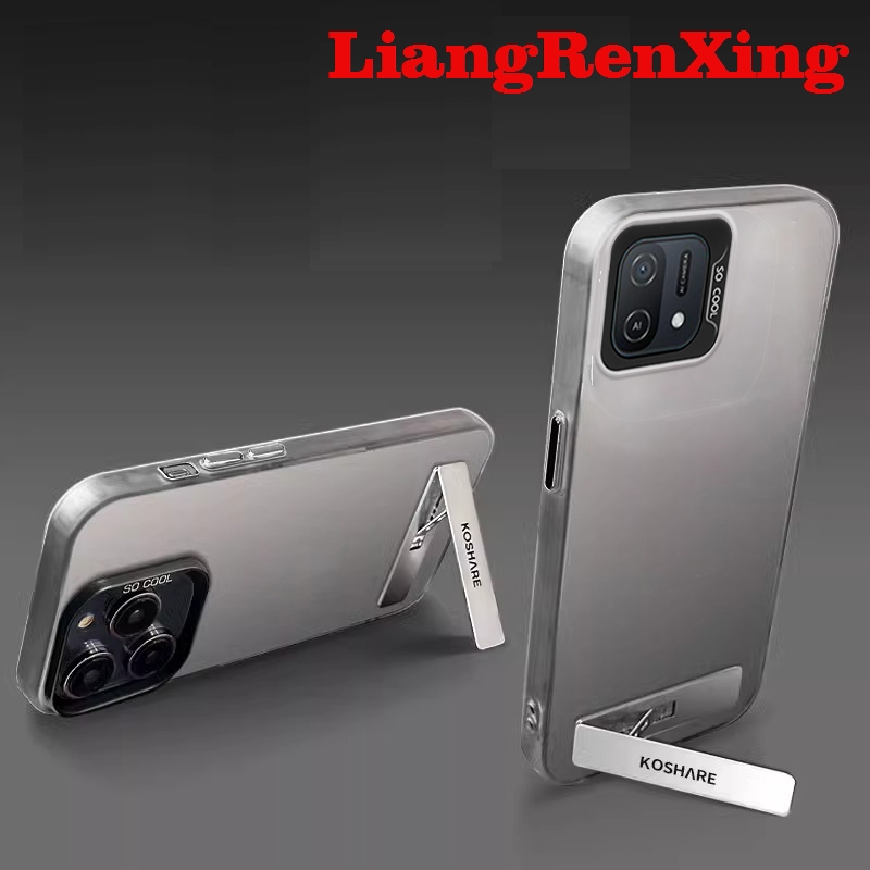 Casing OPPO a16k phone case hard case with holder TPU Protector Smooth ...