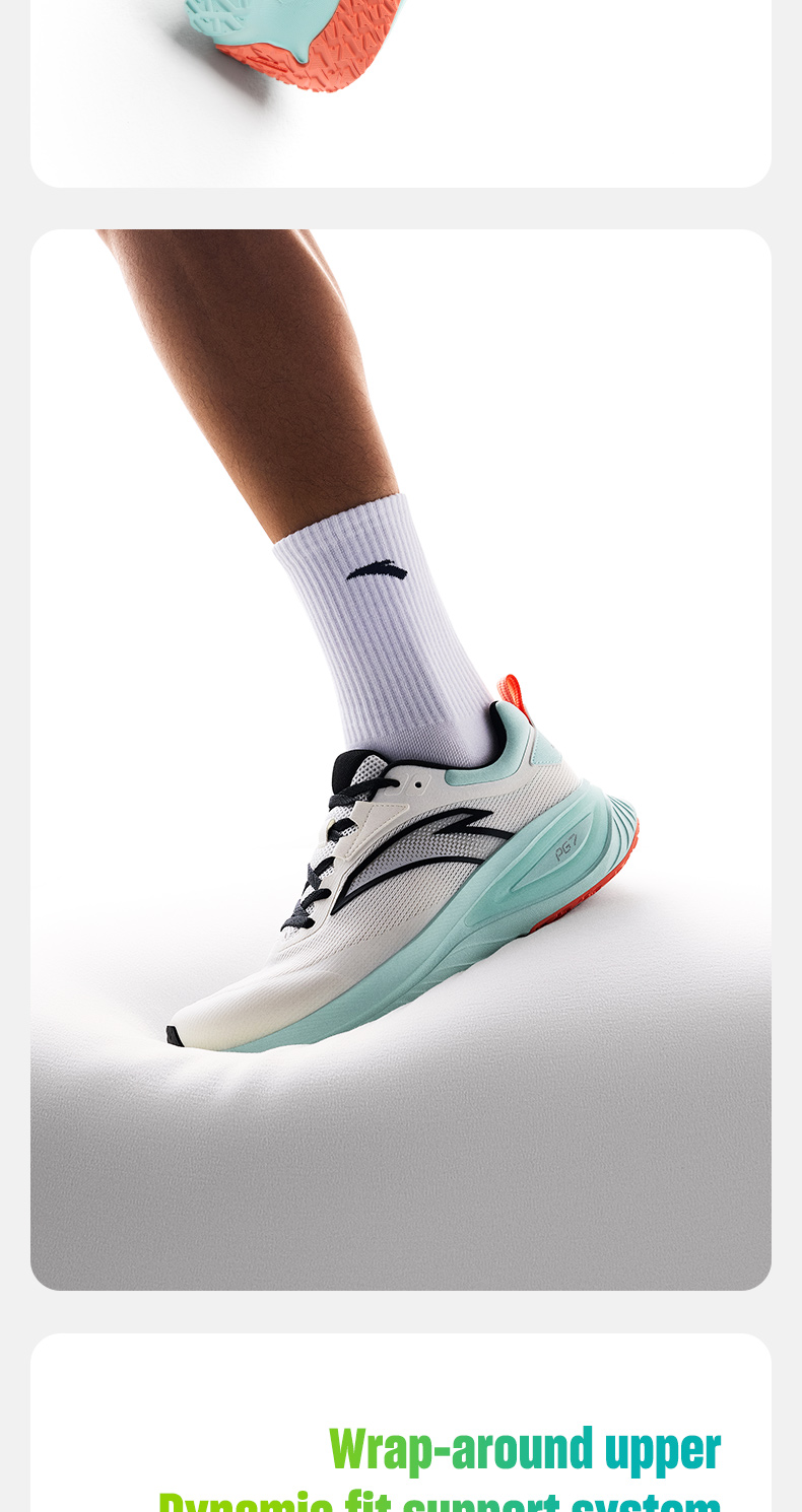 ANTA Men Journey PG 7 Running Shoes Cushioning Rebound Shock-Absorpted ...