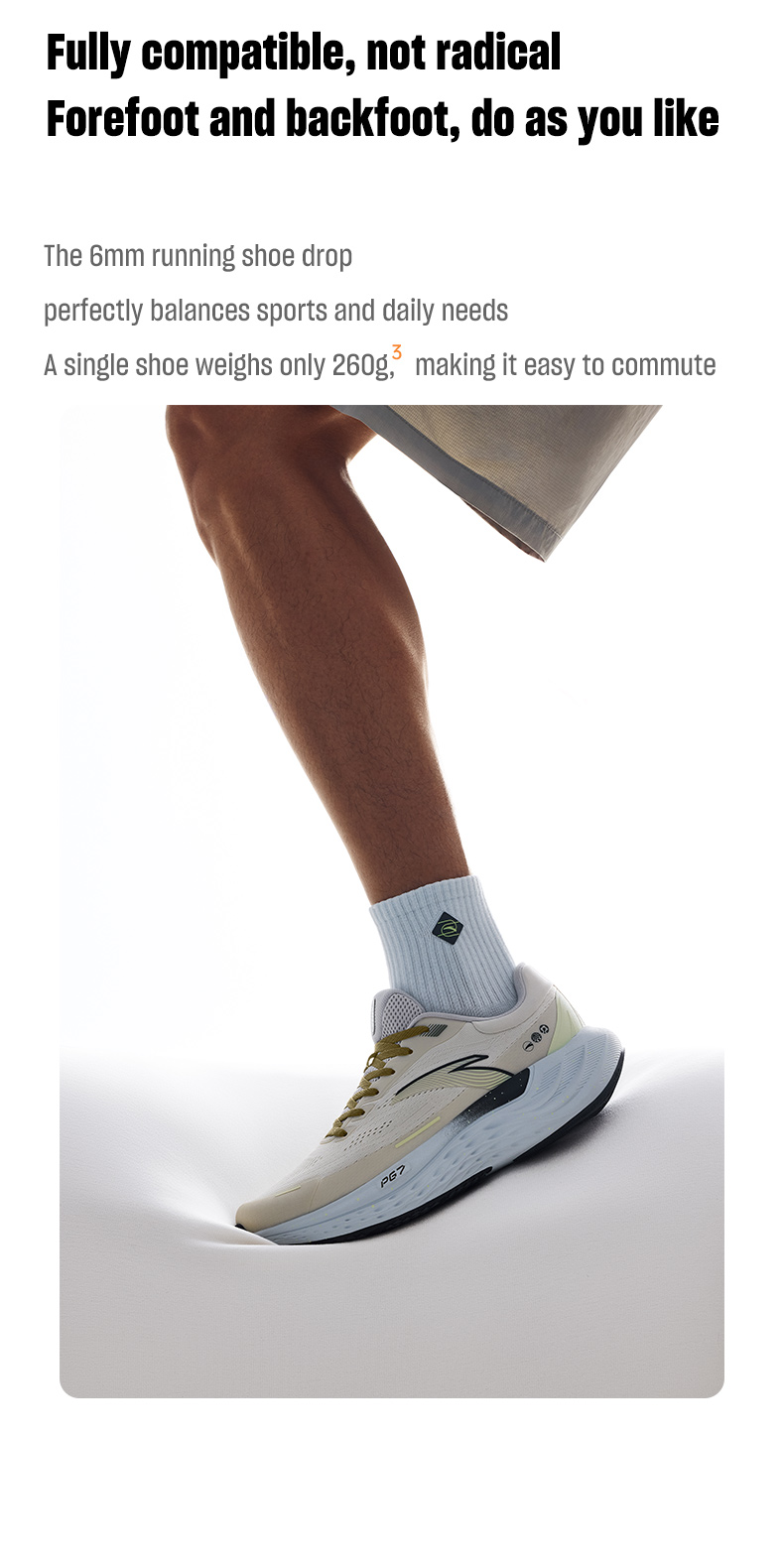 ANTA Men TRAVEL PG 7 Running Shoes 2E Widefoot Shock Absorption Walking ...