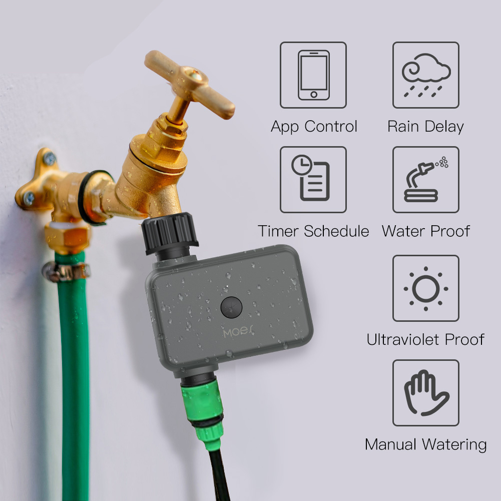 Smart Tuya Bluetooth Water Timer Rain Delay Programmable Irrigation ...