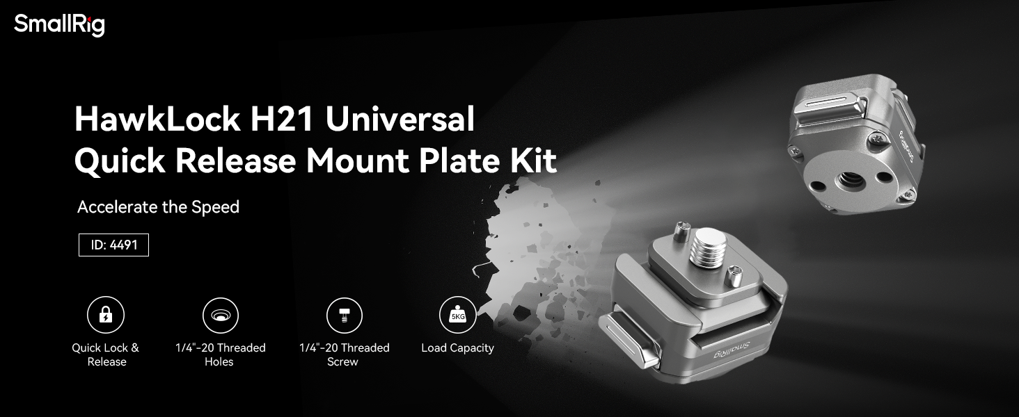 SmallRig HawkLock H21Quick Release Magic Arm & Handle Kit & Monitor ...