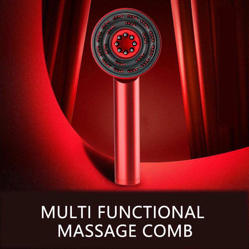Scalp Head Massager Red Light Therapy Heating Massage Comb EMS High ...