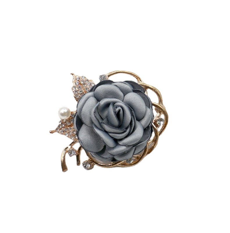 Rose Brooch - Korean Fabric Flower Pin, Versatile Lapel Jewelry for ...