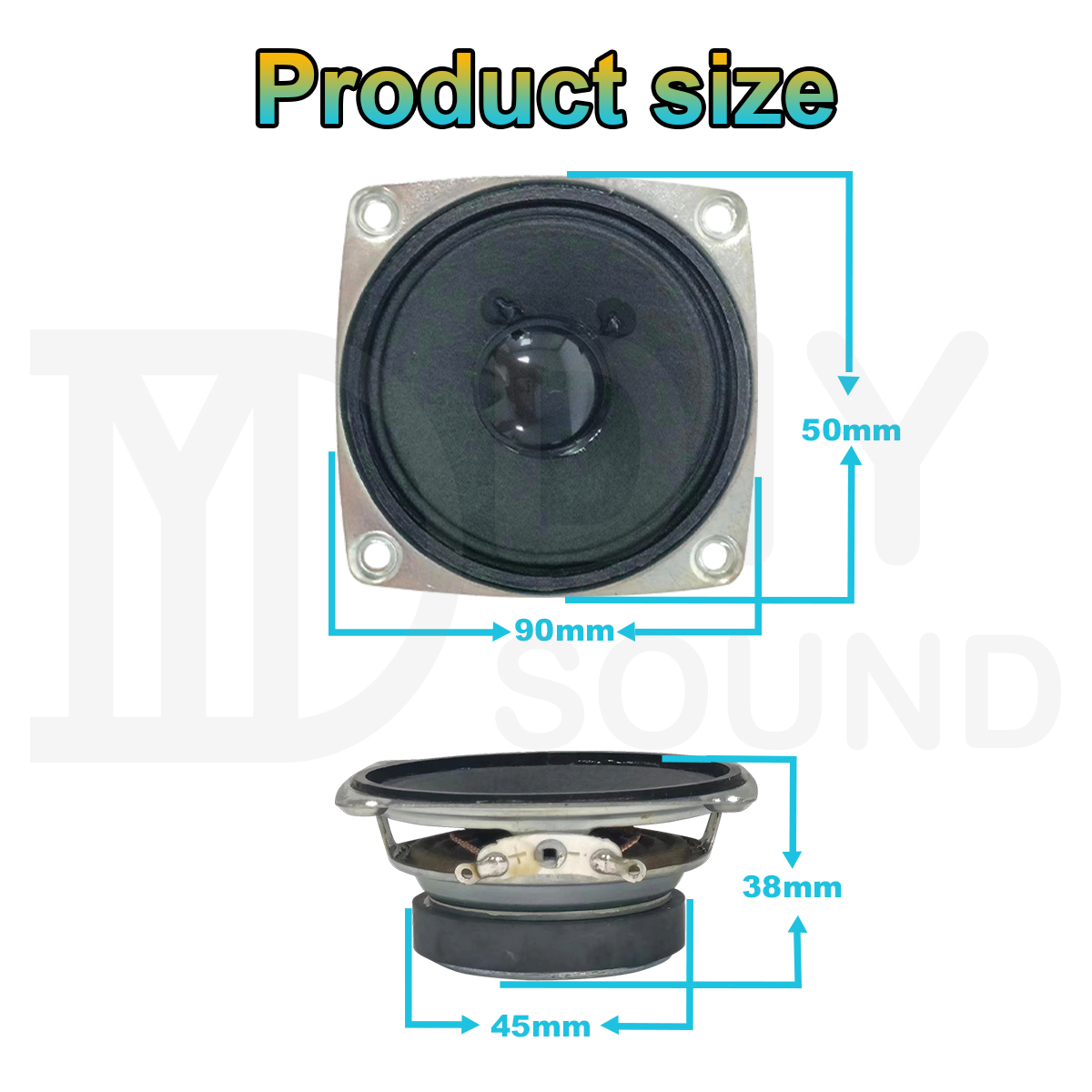 DIYSOUND 2PCS 4Ω 3W 2 inch Full Range Speaker 2 inch subwoofer speaker ...