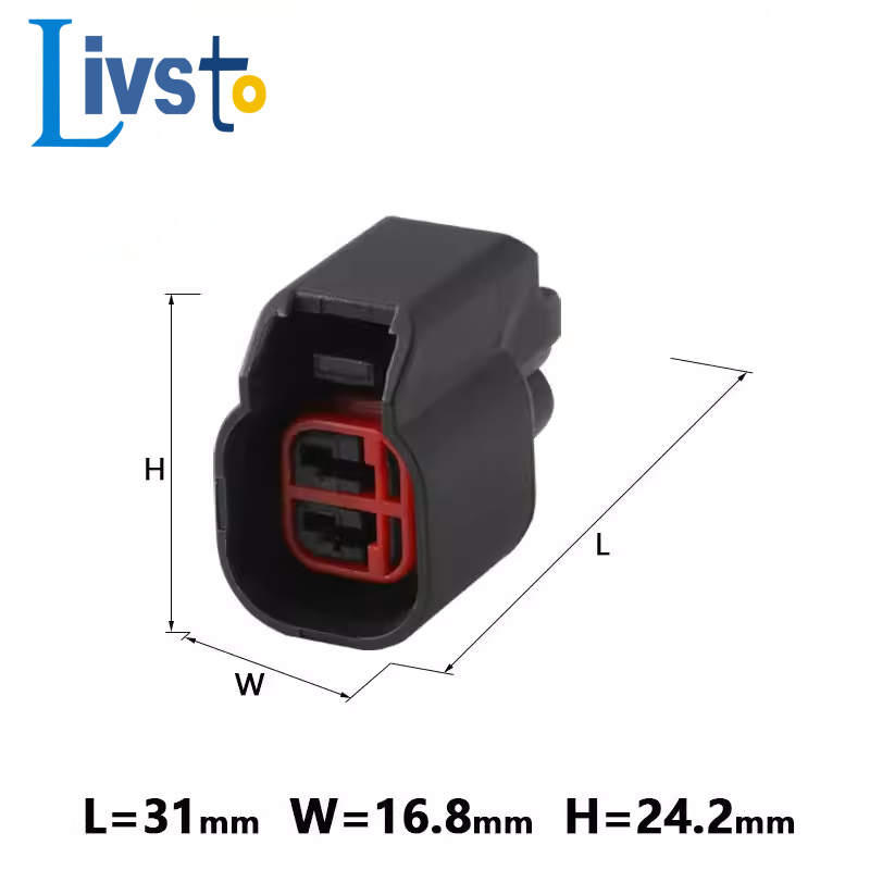 1 set 2 Pin Methanol Male And Female Socket Plug EV6 To EV1 Waterproof ...