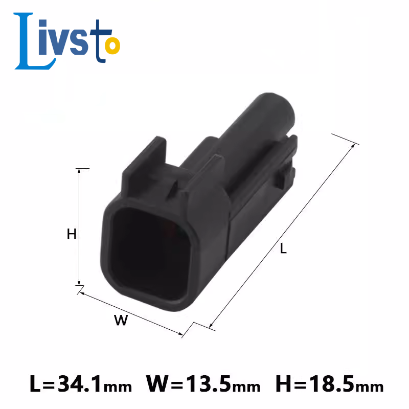 1 set 2 Pin Methanol Male And Female Socket Plug EV6 To EV1 Waterproof ...