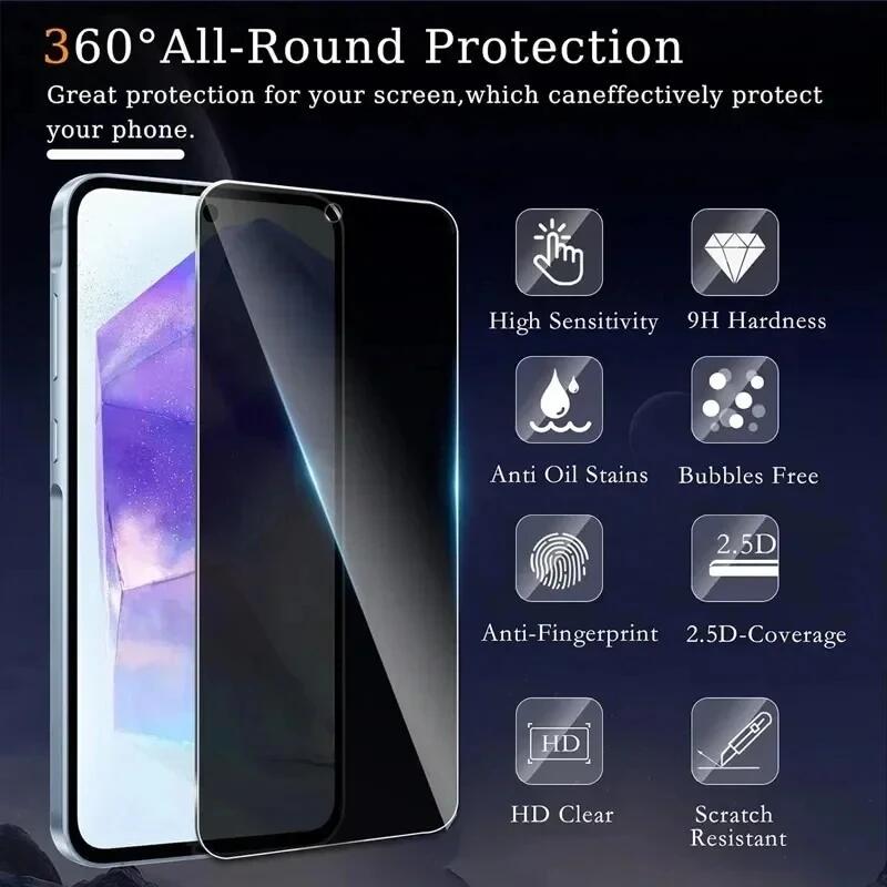 2Pcs Privacy Screen Protector For Samsung A55 A35 A54 A15 A34 A13 A14 ...