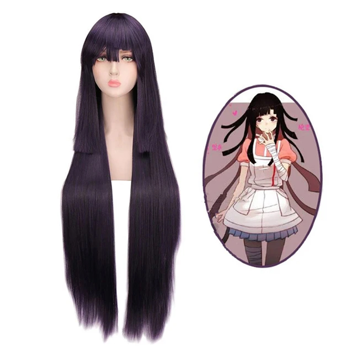 Danganronpa Mikan Tsumiki Cosplay Outfit With Wig Anime Halloween ...