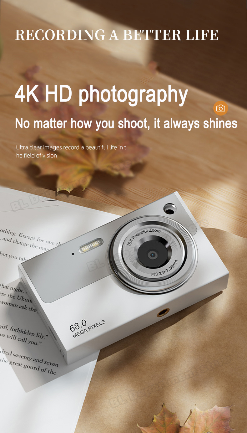 4K digital camera WIFI CCD 1080P high-definition dual camera with AF ...