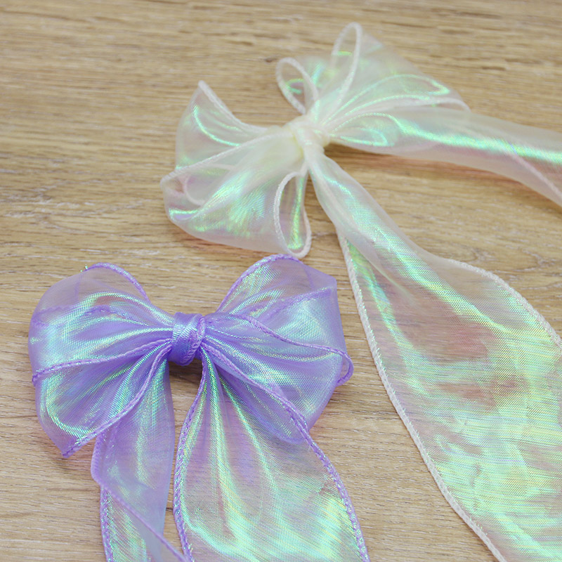 10 Yards/Roll 60mm Symphony Fishtail Yarn Transparent Gauze Ribbon Hair ...