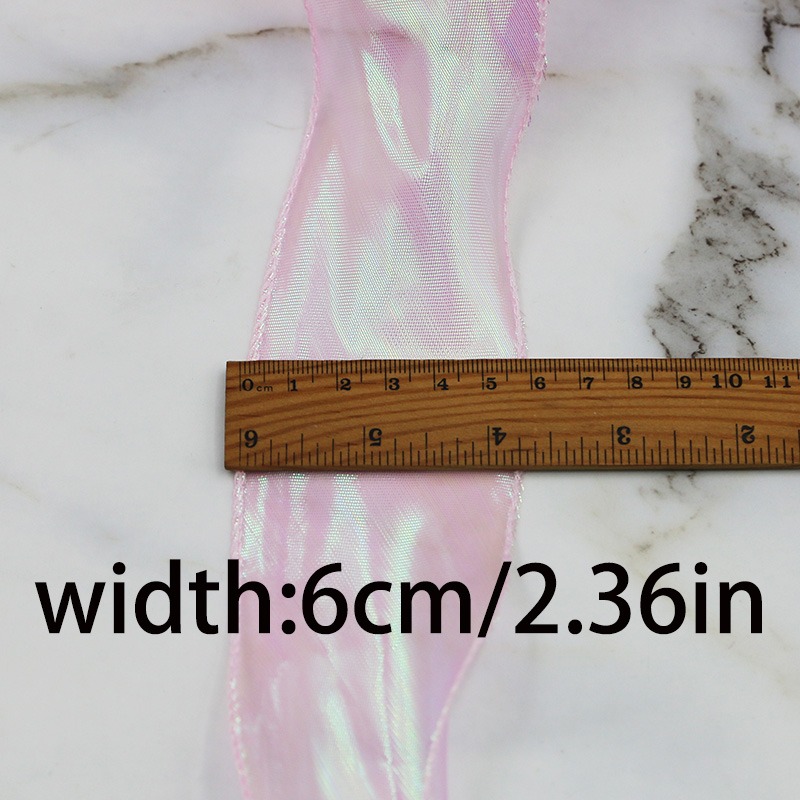 10 Yards/Roll 60mm Symphony Fishtail Yarn Transparent Gauze Ribbon Hair ...