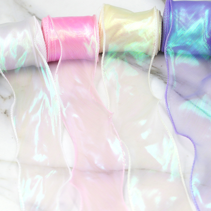 10 Yards/Roll 6cm Symphony Fishtail Yarn Transparent Gauze Hair ...