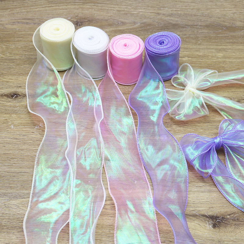 10 Yards/Roll 6cm Symphony Fishtail Yarn Transparent Gauze Hair ...