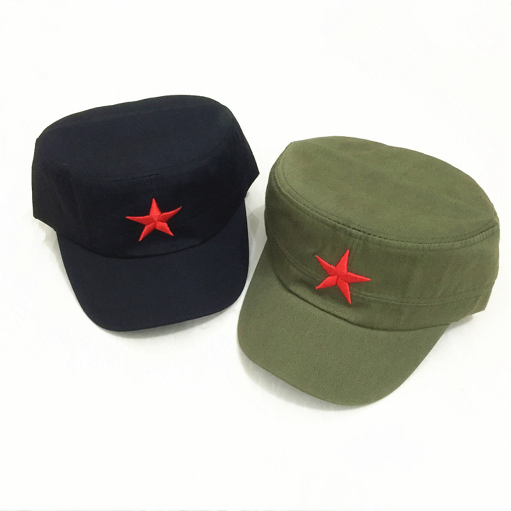 One Piece Five-pointed Star Green Five-pointed Star Hat Canvas Twill ...