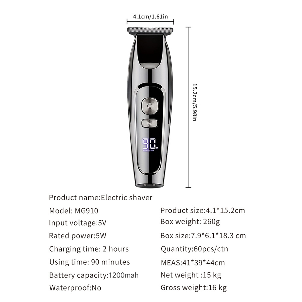 INSMART Razor Hair Cut Rechargable Hair Clipper For Man Razor Hair Cut ...