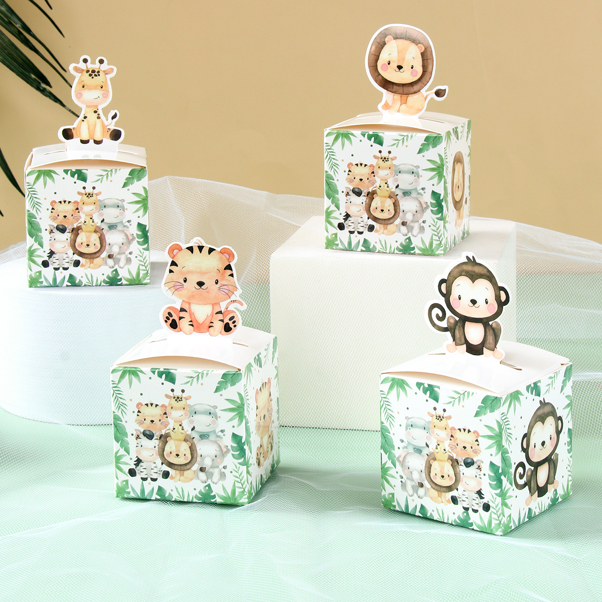 Jungle Safari Theme Party Supplies Wild ONE Table cloth Tableware set ...