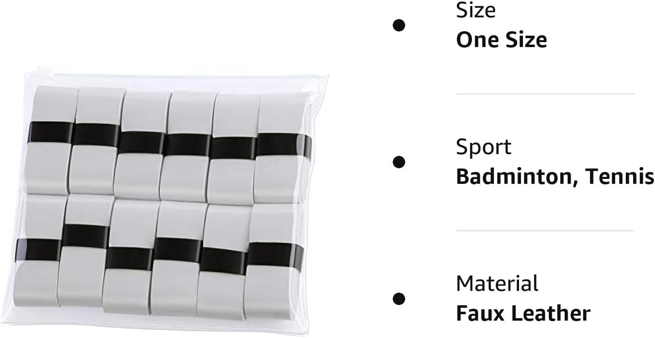 12 Pieces Tennis Racket Badminton Racket Grip Tape Overgrips for Anti ...