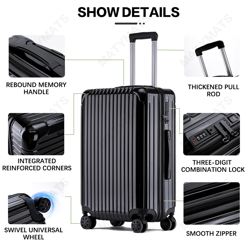 Hand Carry Luggage Suitcase 20/24/28inch 360 ° Universal Wheel Travel ...