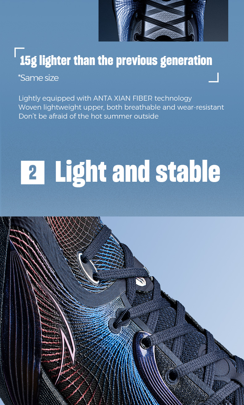 ANTA Men KT Three Point Rain 2 Basketball Shoes Outdoor Nitroedge ...