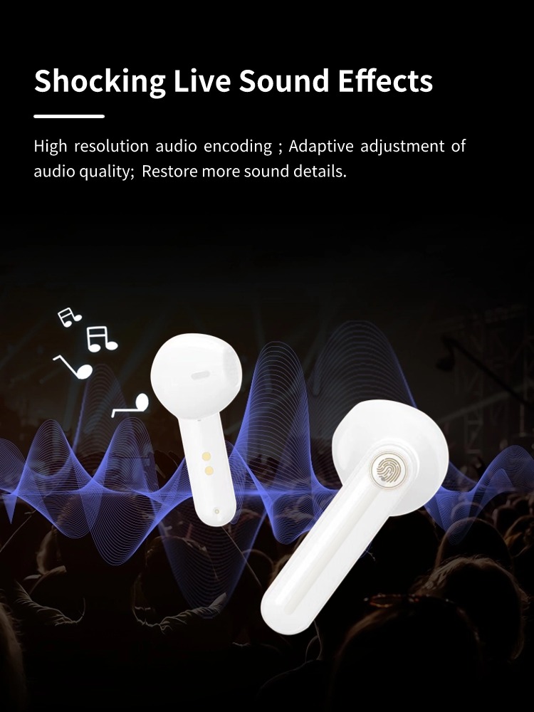 HQAi H9 Earbuds Build-in Mic TWS wireless Bluetooth Earphones Noise ...