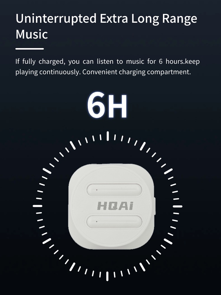 HQAi H9 Earbuds Build-in Mic TWS wireless Bluetooth Earphones Noise ...