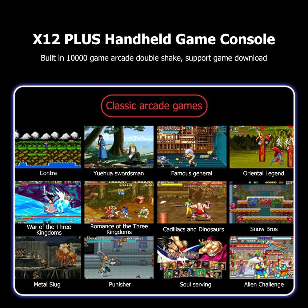 AP X7/X7 PLUS/X12 PLUS 4.3 "/5.1"/7 "built-in 6000 game support video e ...