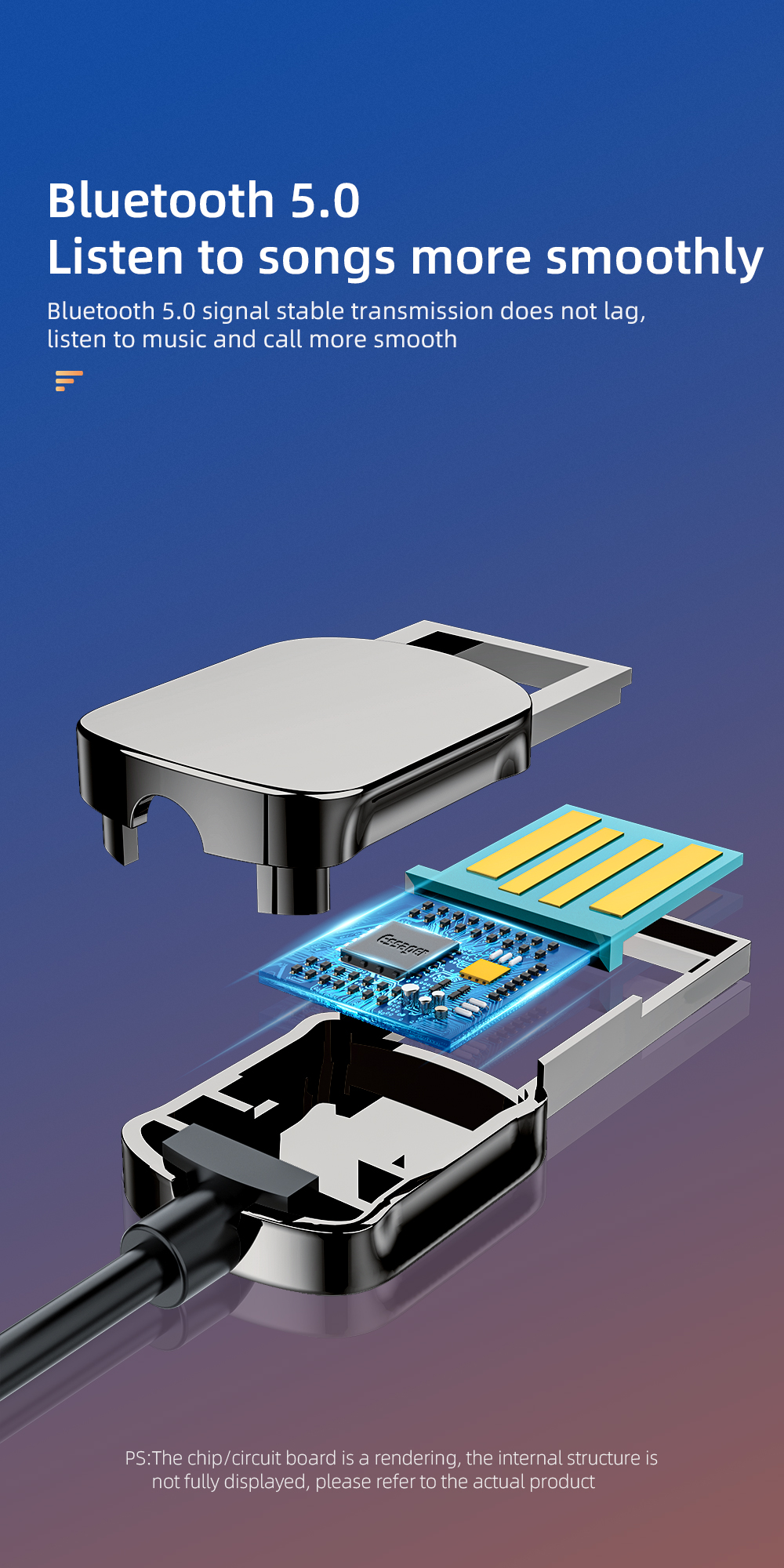 Essager Wireless Audio Receiver Adapter Bluetooth 5.0 Aux Usb To 3.5mm ...