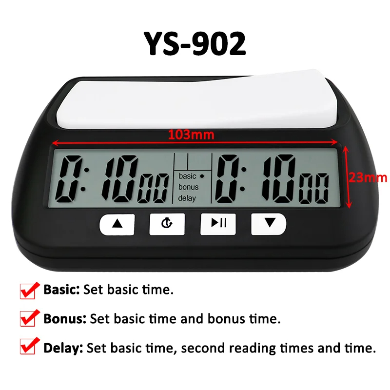Digital Chess Timer Professional Chess Clock Multifunctional Digital ...