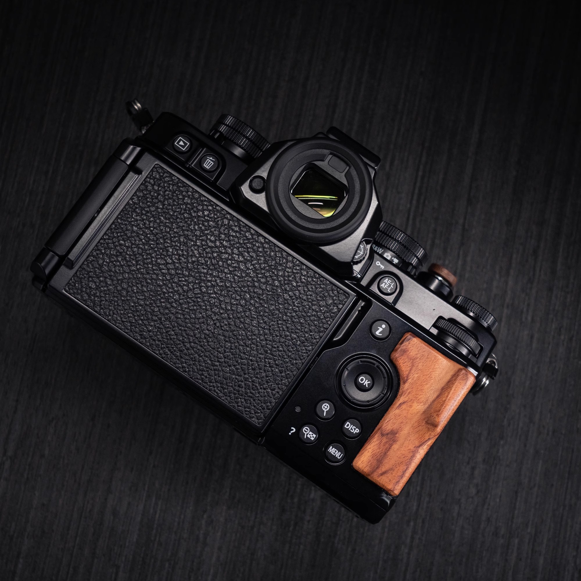 YUWOOD Nikon ZF Wooden Finger Grip Increases Hand Feel, Patch Design ...