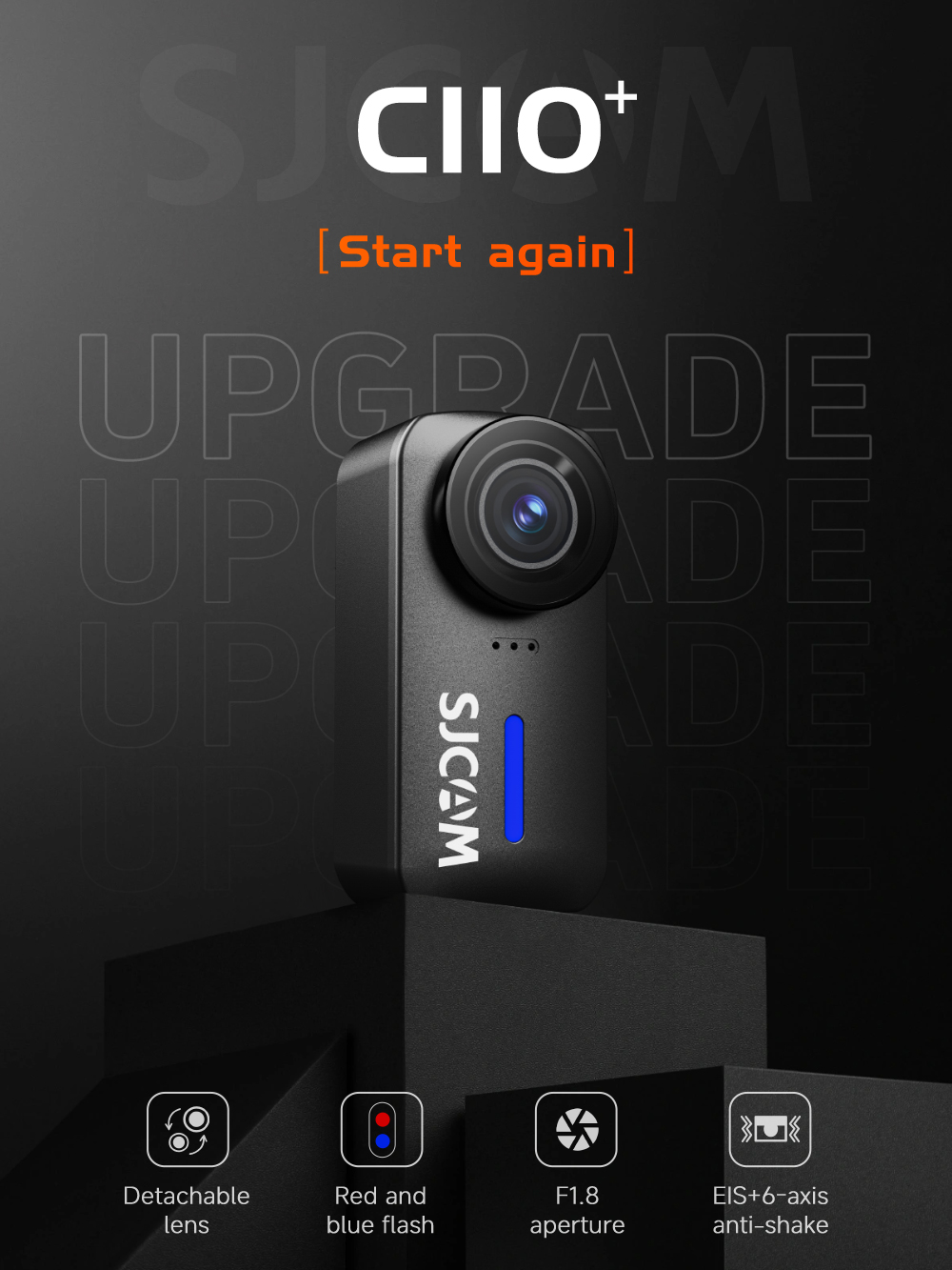 SJCAM C110/C110+ Plus 4K/30FPS Action camera Waterproof/Motorcycle Sports/Outdoor Cycling ...