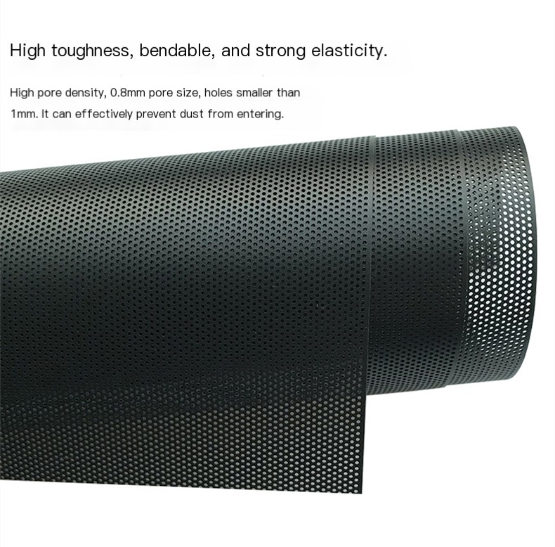Desktop computer case dustproof mesh side panel PVC mesh notebook fan ...