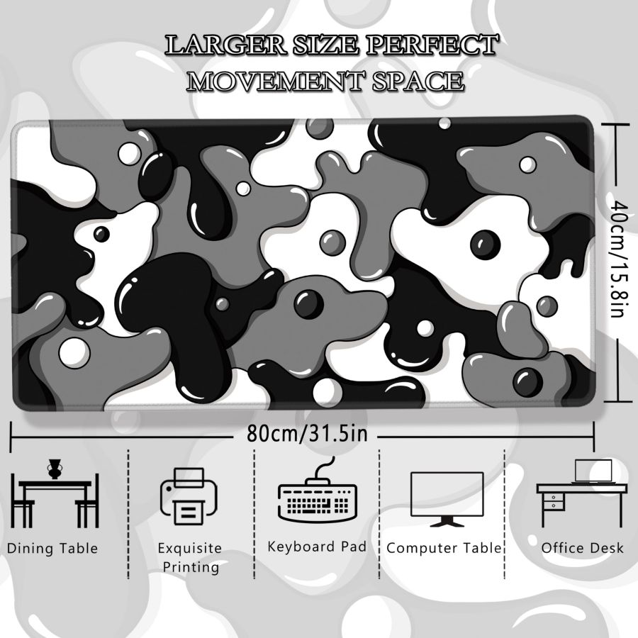 Mouse Pad XXL Keyboard Mouse Carpet Large Mouse Table Pad Anti-slip ...