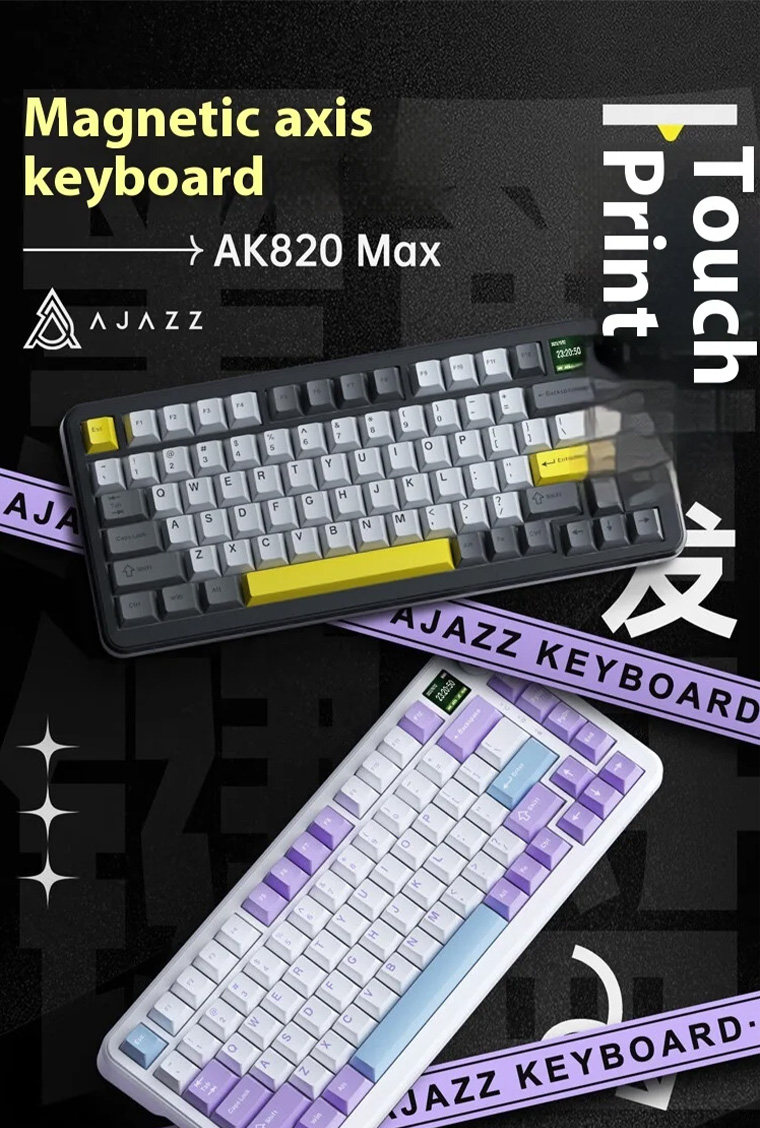 AJAZZ AK820MAX magnetic axis keyboard mechanical keyboard Gasket ...