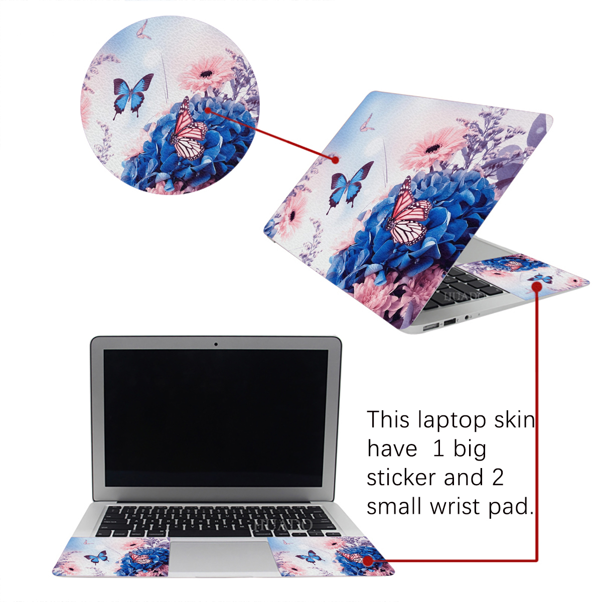 Laptop Skin Sticker 12 13 13.3 14 15 15.4 15.6 inch Personalized ...