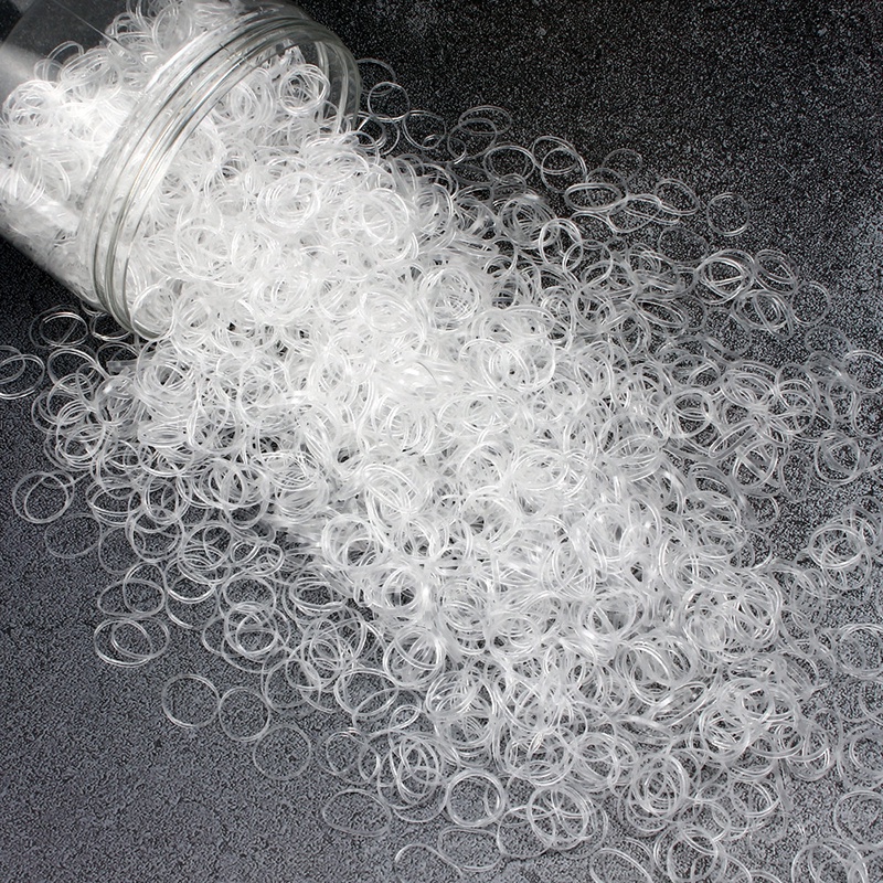 Transparent Rubber Bands - Hair Ties - Hair Rope - Elastic Bind Tie ...