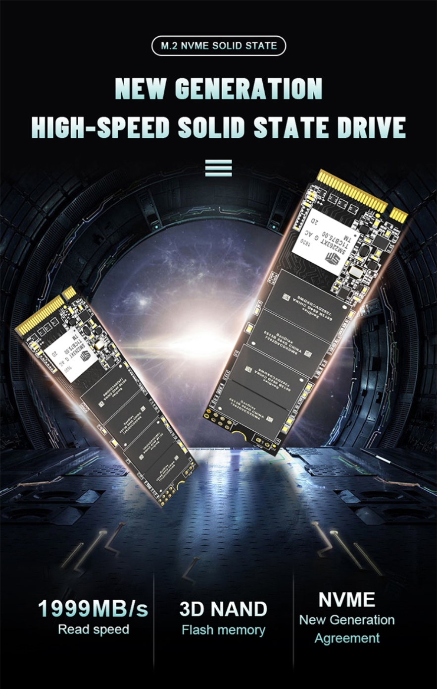 NVME SSD For Laptop Desktop 256GG M2 NVME 128GB 512GB 1TB Solid State ...