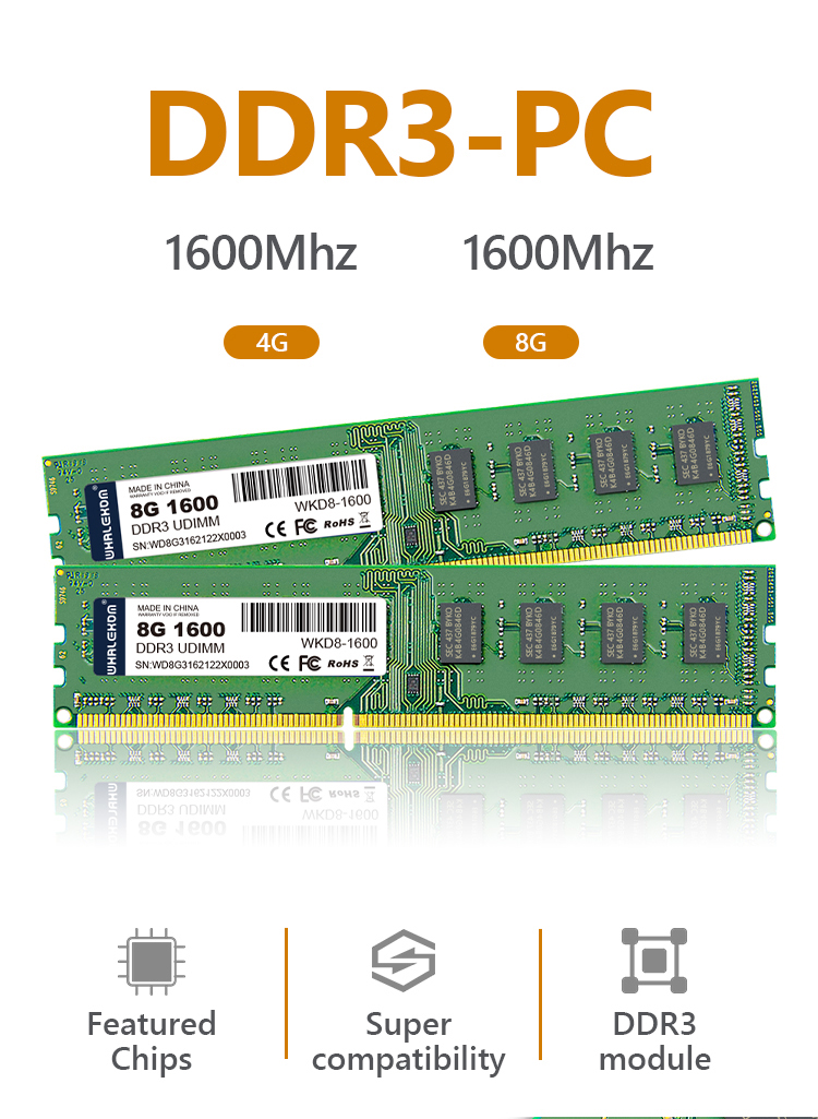 RAM DDR3 For Desktop High Performance Full Compatible Memoria RAM DDR3 ...